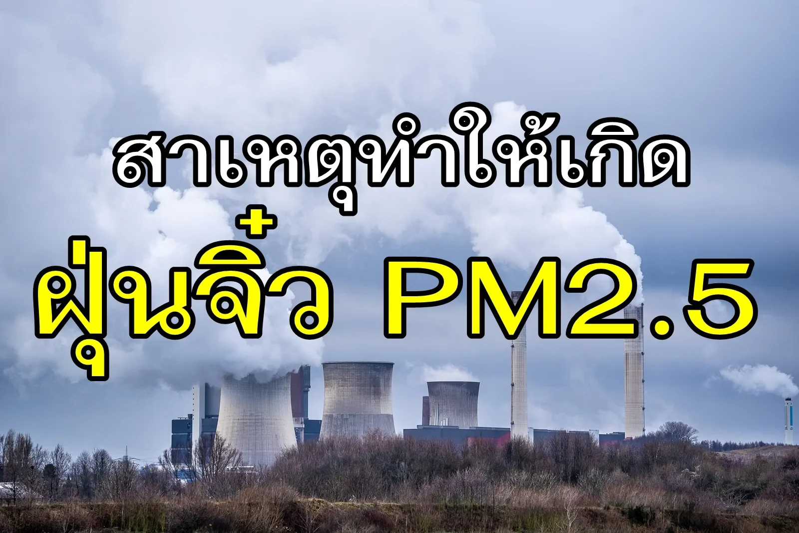 สาเหตุของฝุ่น PM 2.5 - คนเดินทาง